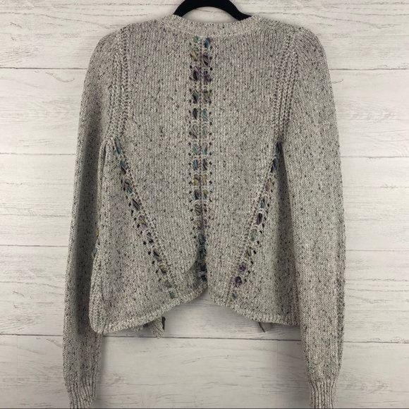 Anthropologie | Sweaters | Knitted Knotted From Anthropologie Gray ...